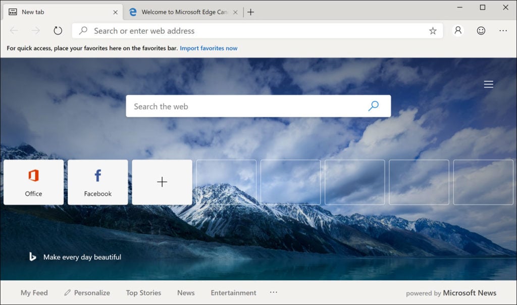 Neuer Edge Browser mit Chromium Engine zum Download!